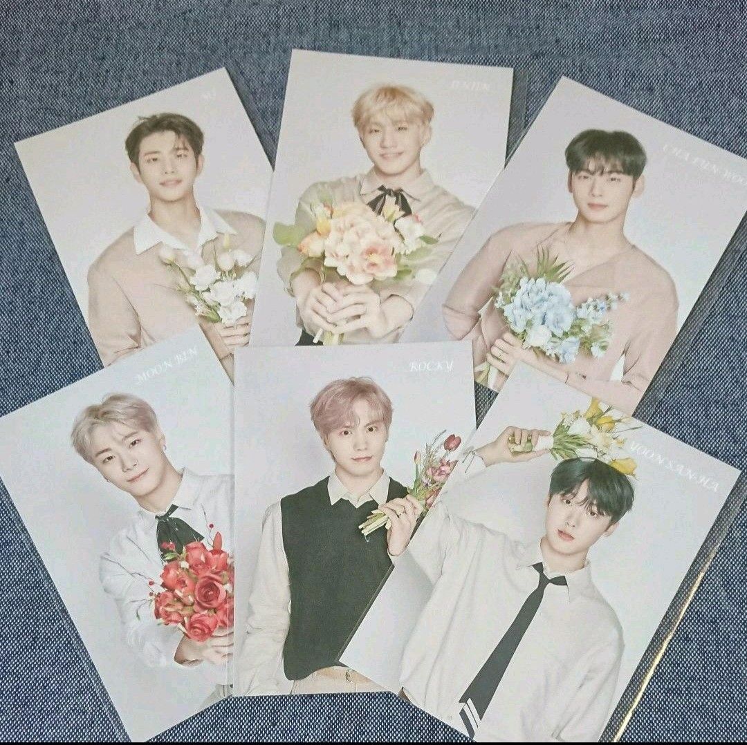 ASTRO ROROHA JAPAN OFFICIAL PHOTOCARDS [MJ, JINJIN, CHAEUNWOO, MOONBIN ...