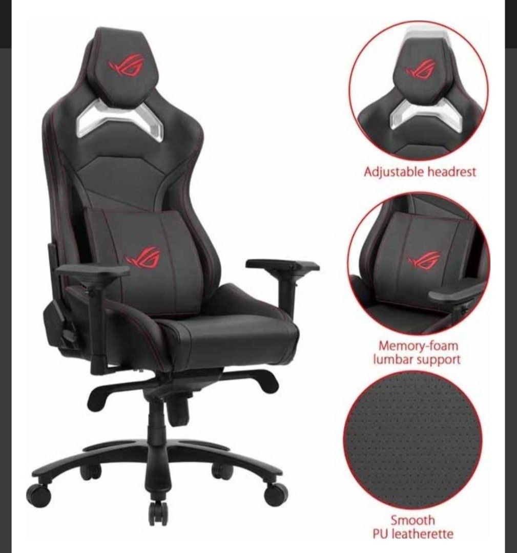 Gaming Chair - Asus Rog chariot, Furniture & Home Living, Furniture ...