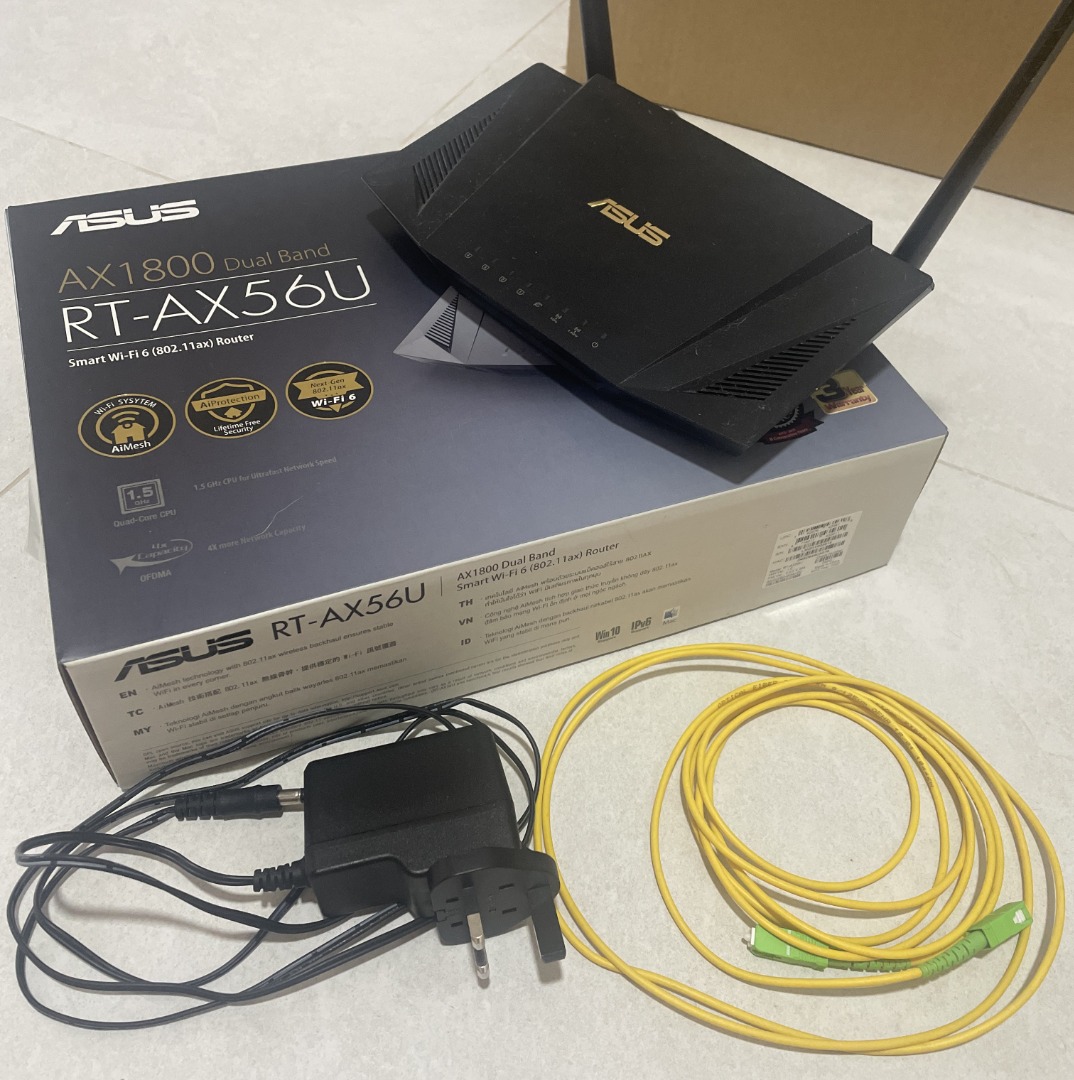 ASUS Wi-Fi Router RT-AX56U, Computers & Tech, Parts & Accessories ...