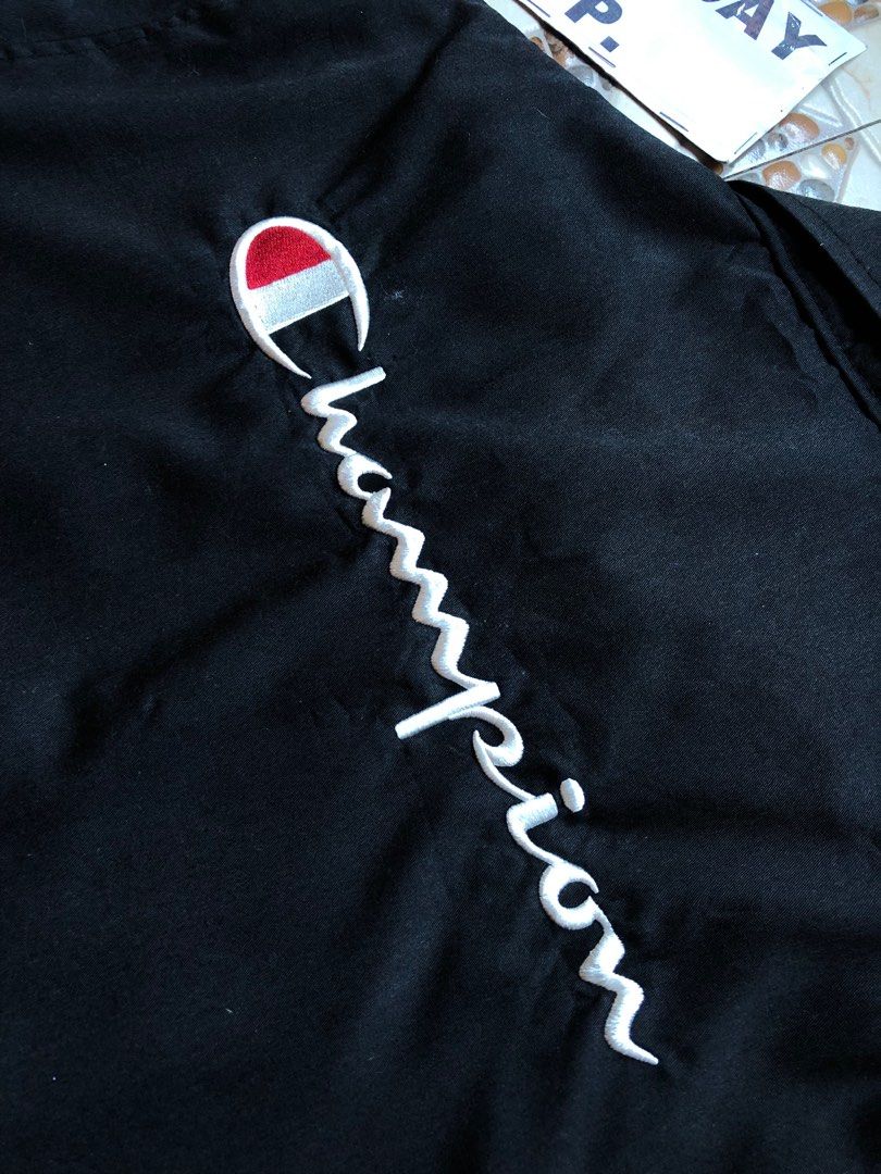Authentic Champion Script Windbreaker Coach Jacket, Men's Fashion ...