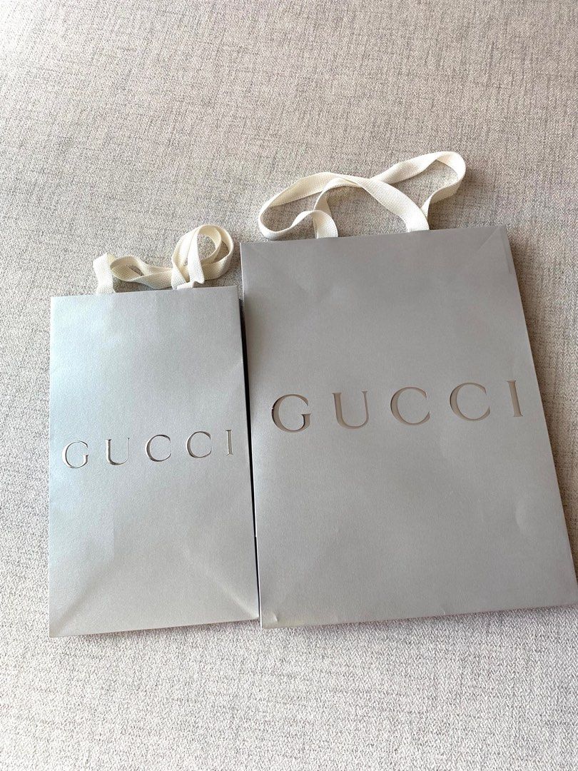 Authentic Gucci Paper Bag, Luxury, Bags & Wallets on Carousell