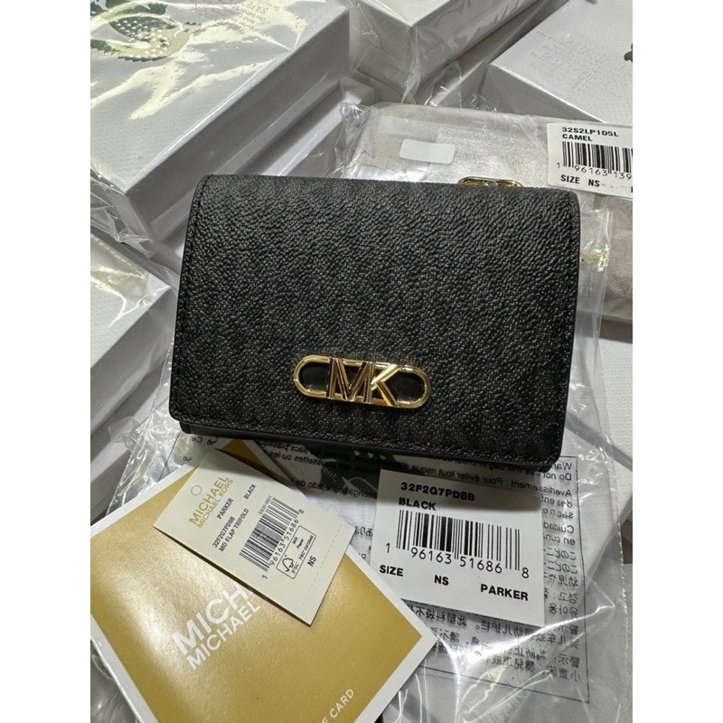 AUTHENTIC/ORIGINAL MCHAEL KORS MK Parker Medium Logo TriFold Wallet ...