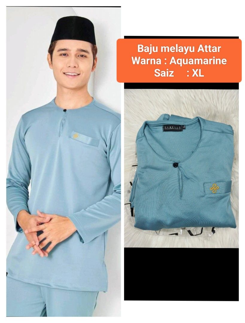 Baju Melayu Attar, Men's Fashion, Muslim Wear, Baju Melayu on Carousell