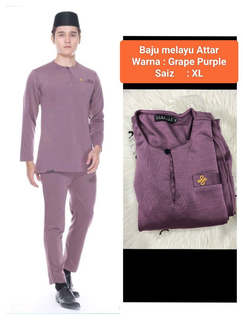 Baju Melayu Attar, Men's Fashion, Muslim Wear, Baju Melayu on Carousell