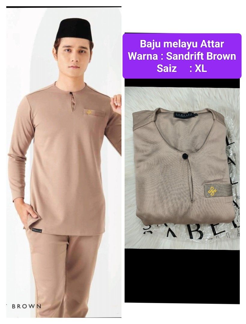 Baju Melayu Attar, Men's Fashion, Muslim Wear, Baju Melayu on Carousell