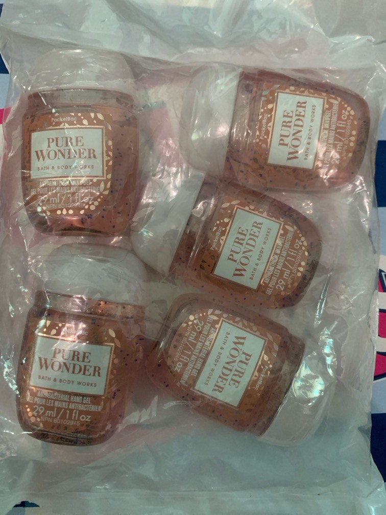 Bath & Body Works Pure Wonder PocketBac Hand Sanitizers, 5-Pack, Beauty ...