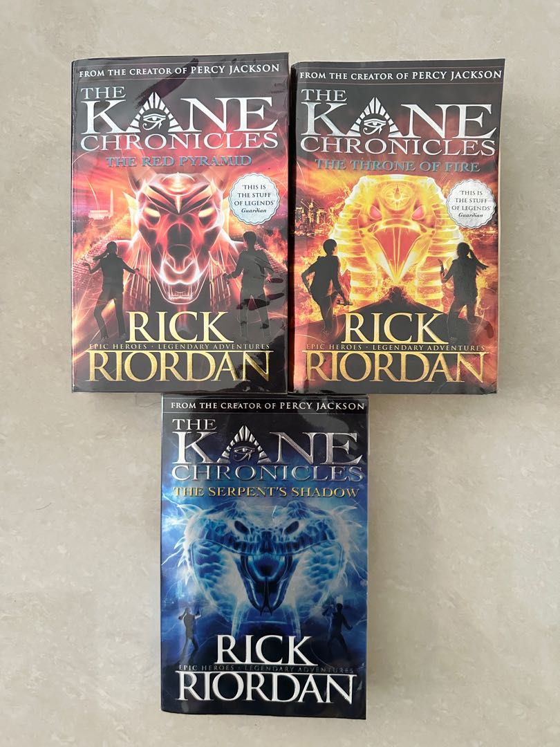 (Book Set) The Kane Chronicles Collection by Rick Riordan, Hobbies ...