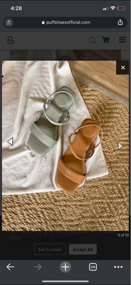 Brand new Puff heeled sandals (cult fave brand), Women's Fashion ...