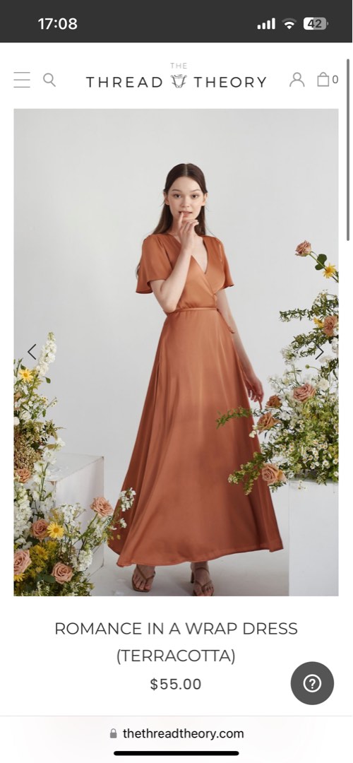 Thread theory Bridesmaid dress, Women's Fashion, Dresses & Sets ...