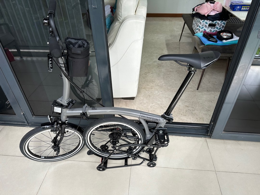 Brompton P Line Storm Grey, Sports Equipment, Bicycles & Parts ...