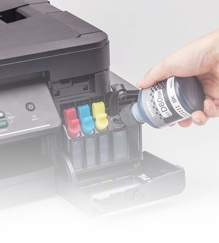 Brother DCP-710W Ink Tank Printer + Free Ink Bottle Refill + A4 Copier ...