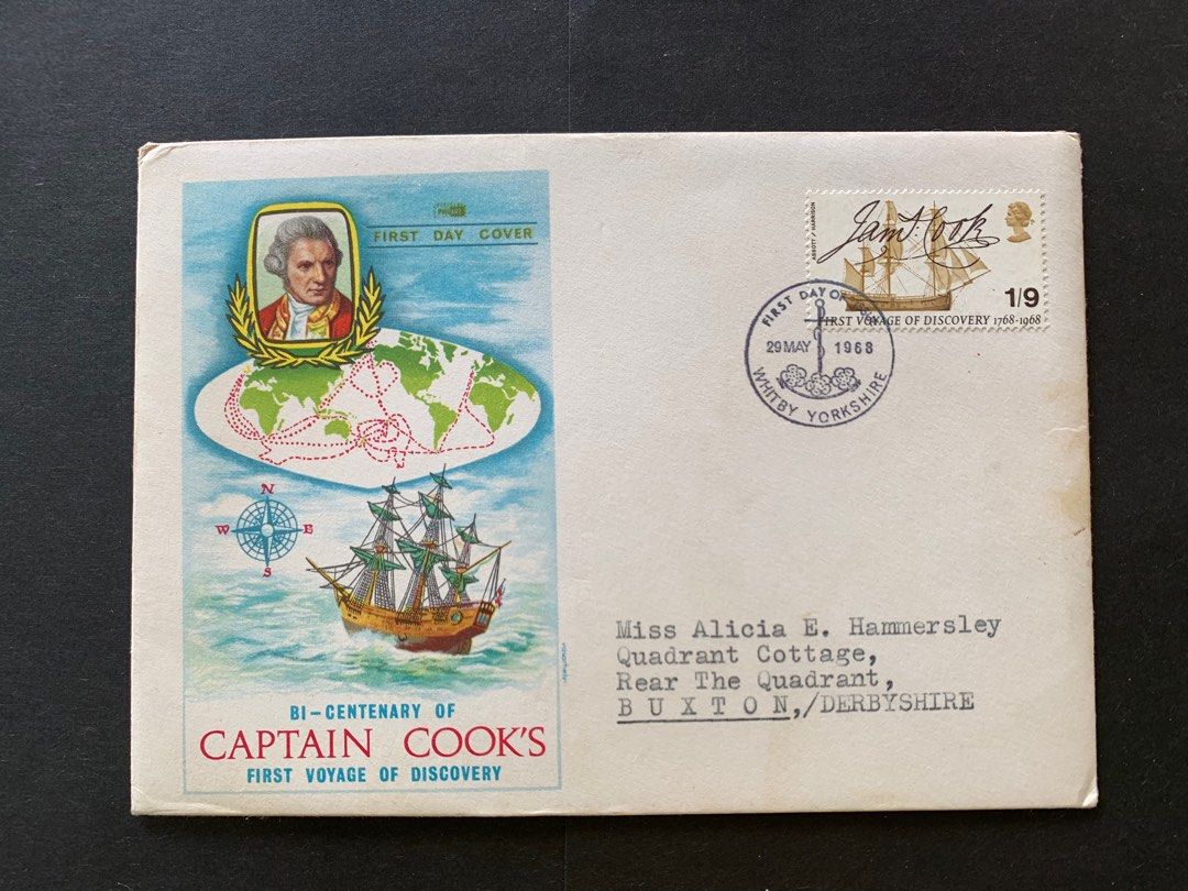 Captain Cook Britain 1968 FDC, Hobbies & Toys, Collectibles ...