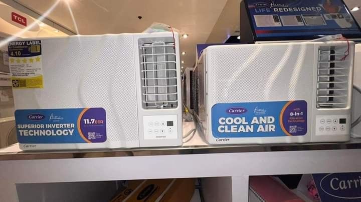 CARRIER WINDOW TYPE AIRCON MANUAL AND REMOTE (NON INVERTER AND INVERTER ...