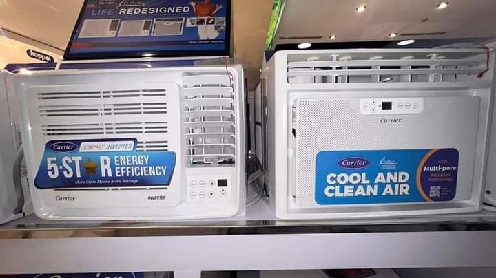 CARRIER WINDOW TYPE AIRCON MANUAL AND REMOTE (NON INVERTER AND INVERTER ...