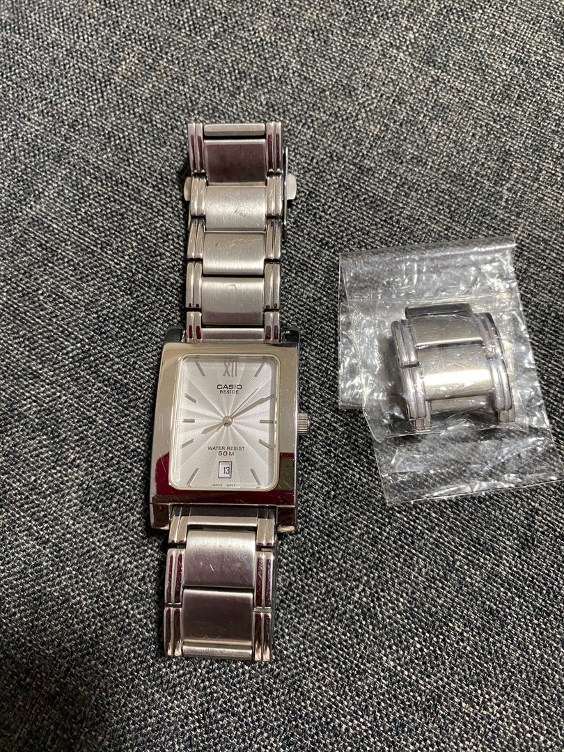 Casio Rectangular watch, Luxury, Watches on Carousell