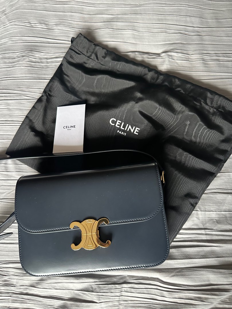 CELINE CLASSIQUE TRIOMPHE BAG IN SHINY CALFSKIN, Luxury, Bags & Wallets ...
