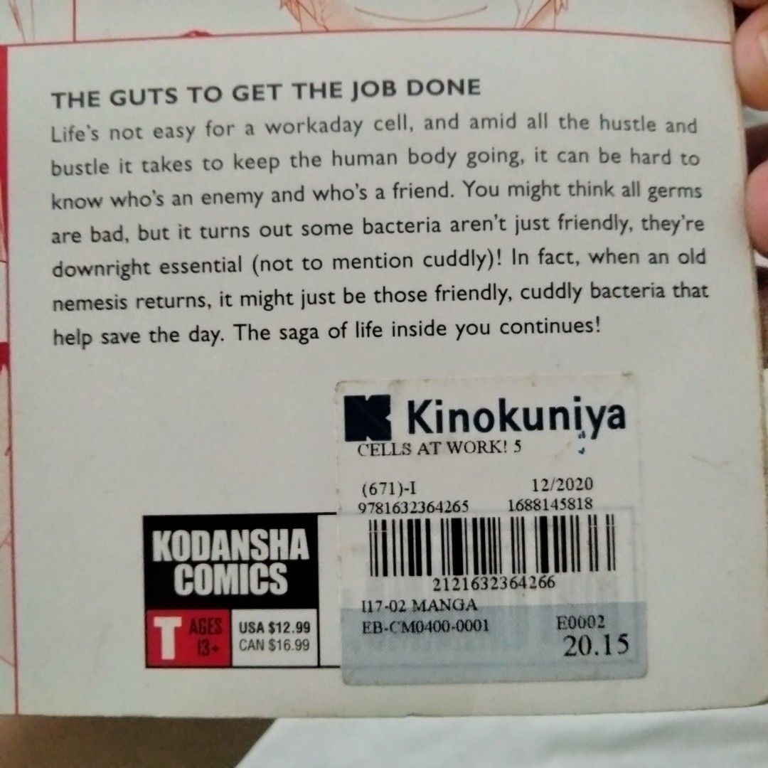 cells at work manga vol 5, Hobbies & Toys, Books & Magazines, Comics ...