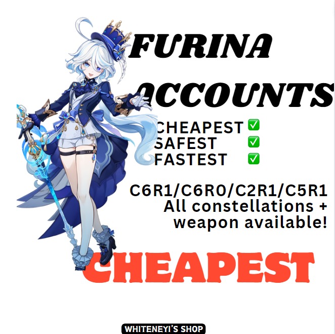 GENSHIN FURINA ACCOUNTS/FURINA WITH CONSTELLATIONS/C6 FURINA/GENSHIN ...