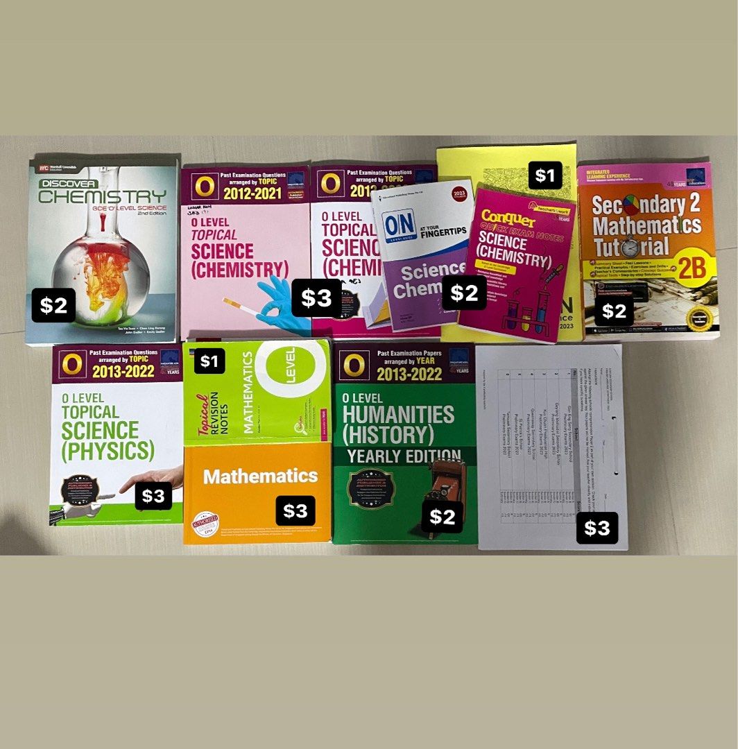 CHEAP/FREE OLEVEL ASSESSMENT / TEXTBOOKS / EXERCISE BOOKS, Hobbies ...
