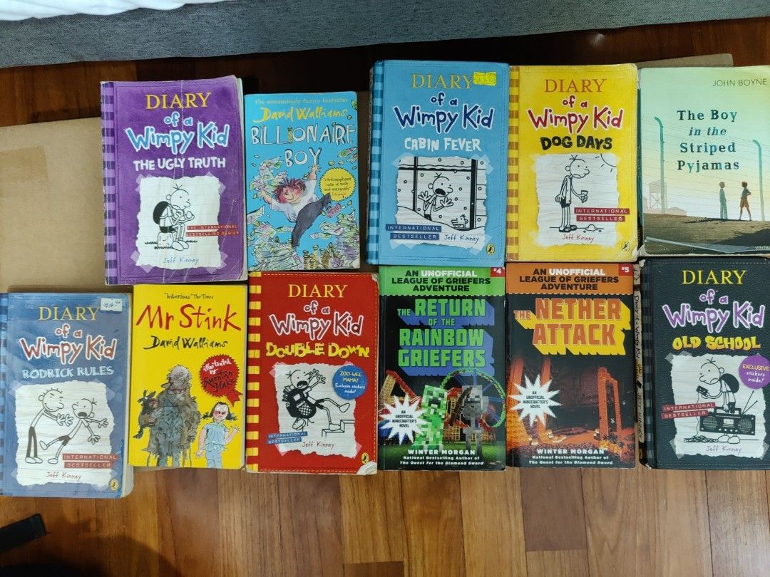 Clearing books diary of a wimpy kid boy in striped pajamas griefers ...