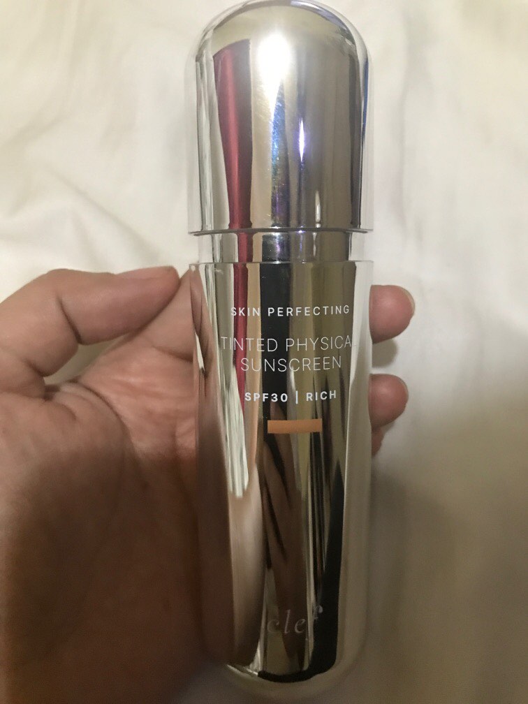 Clef Skin Perfecting Tinted Sunscreen (Rich), Beauty & Personal Care ...