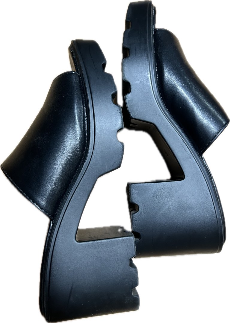 CLN Randa Platform Slides (Black), Women's Fashion, Footwear, Wedges on ...