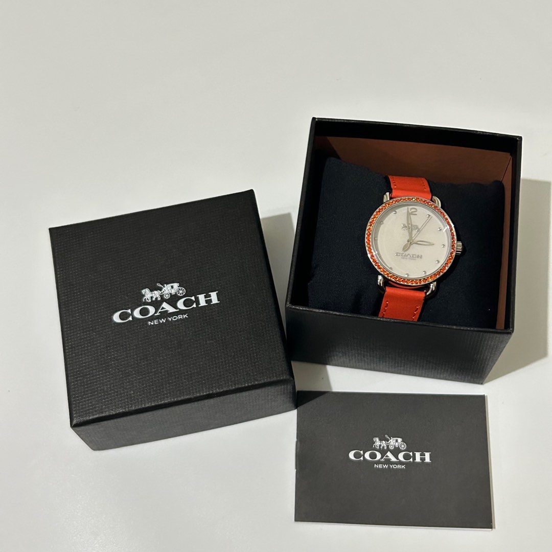 Coach Leather Woman’s Watch, Women's Fashion, Watches & Accessories ...