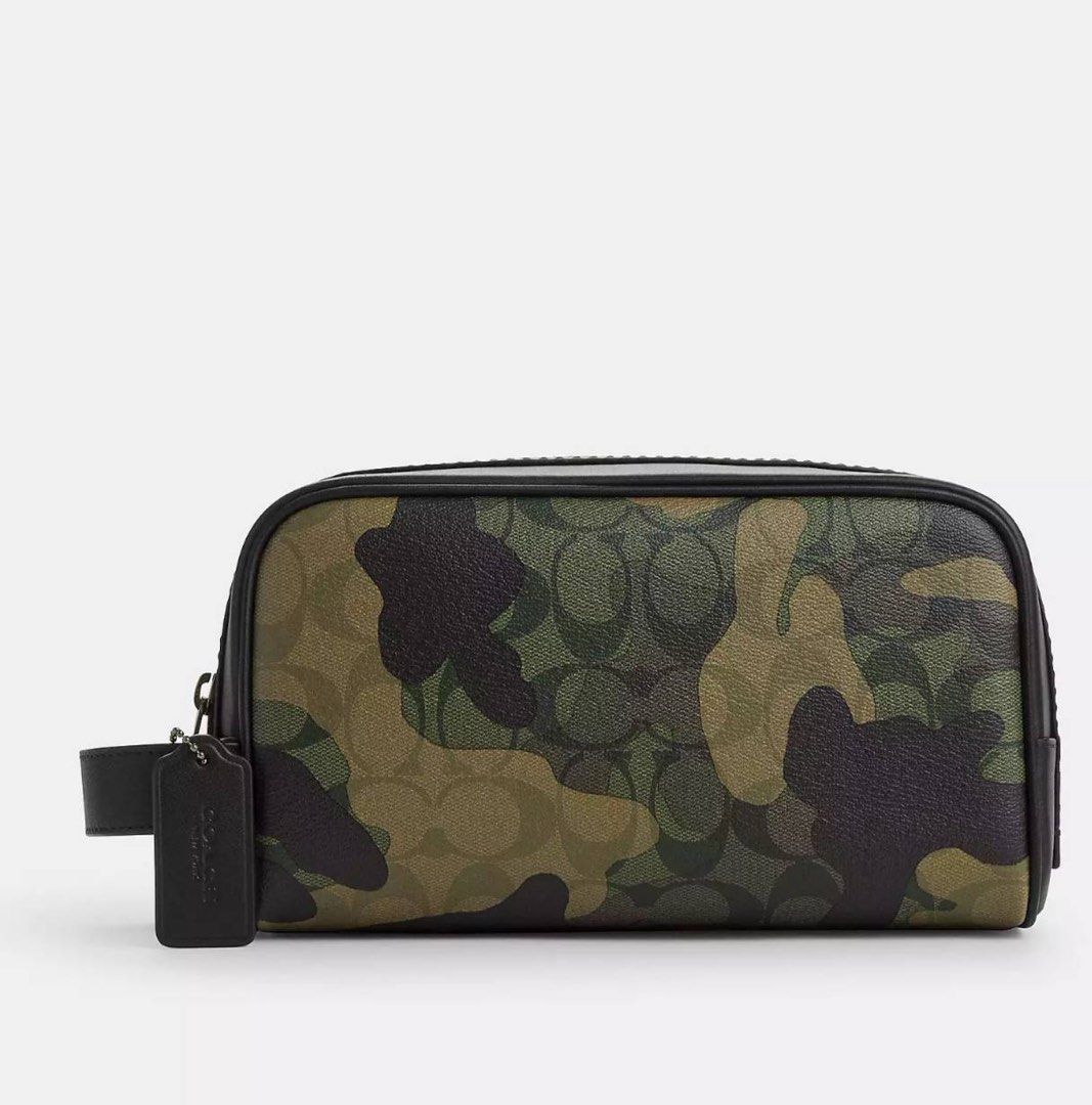 Coach Travel Kit in Signature Canvas, Luxury, Bags & Wallets on Carousell