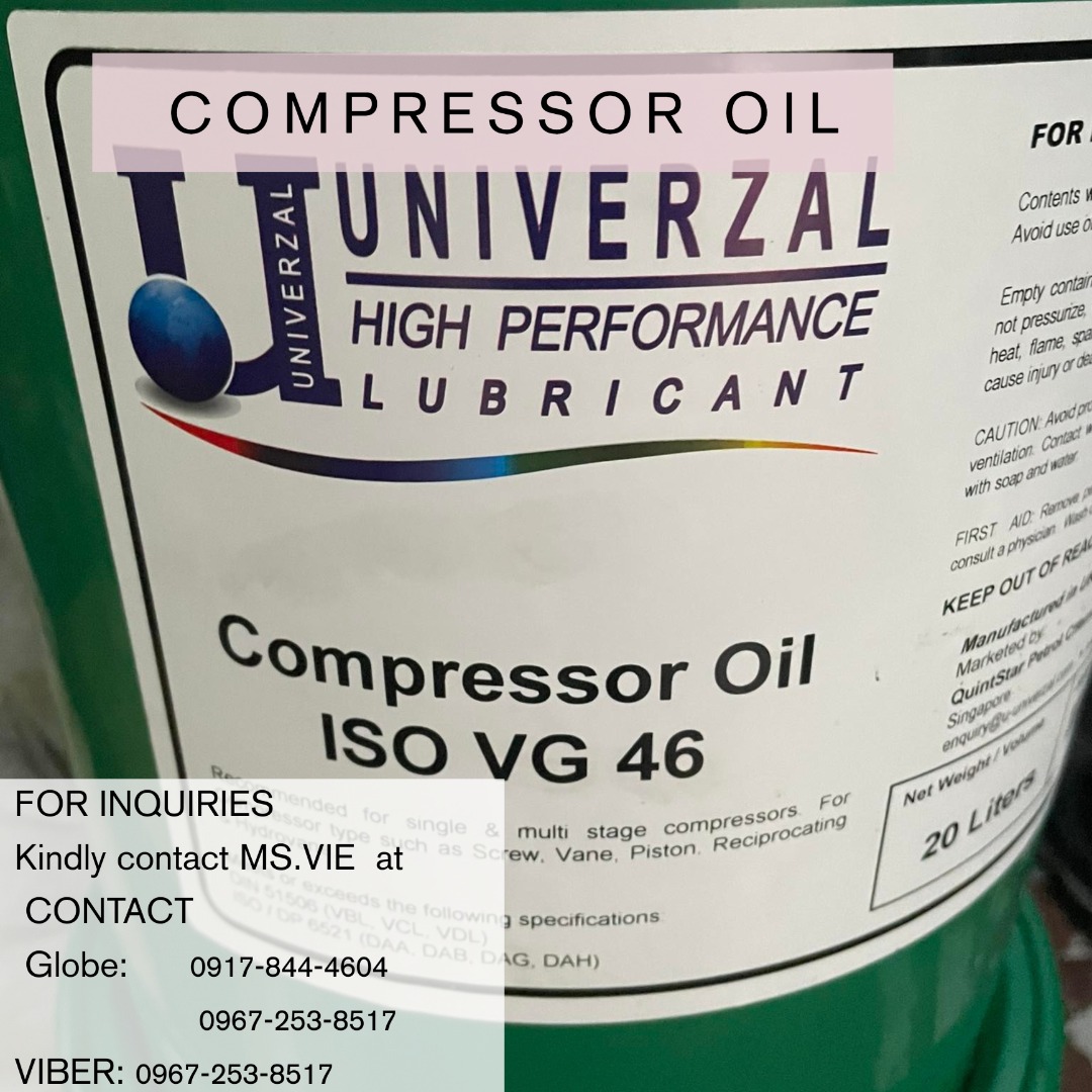 COMPRESSOR OIL, Commercial & Industrial, Industrial Equipment on Carousell