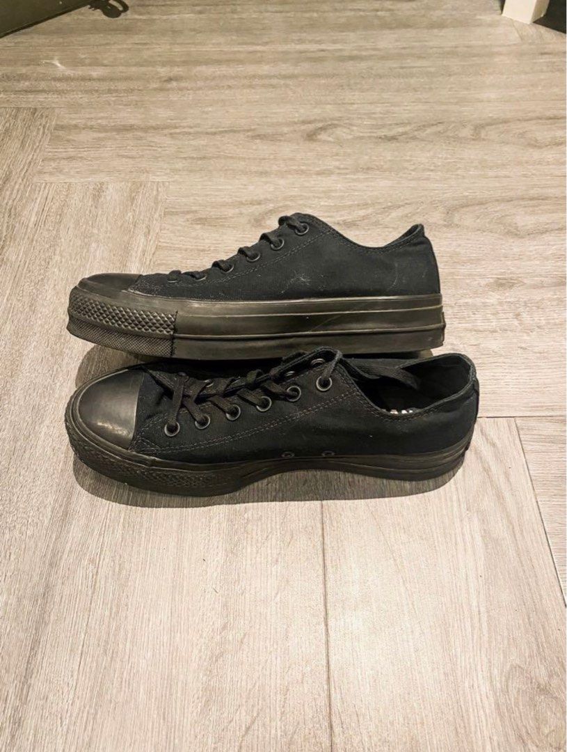 Converse Chuck Taylor Lift (platform) Triple Black sneakers shoes ...