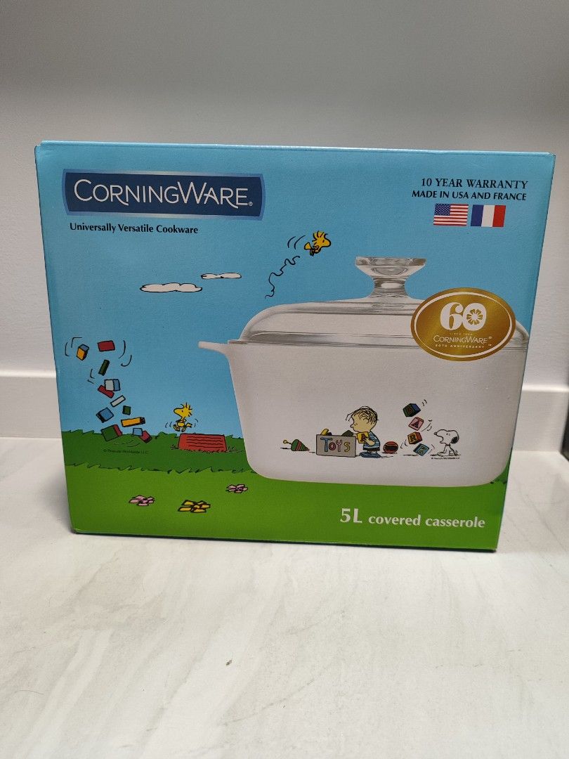 Corningware Snoopy 5L oven casserol Peanuts Limited Edition 60th ...