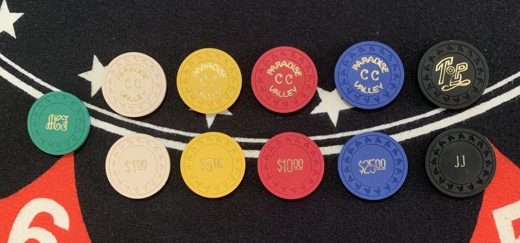 CPC ASM Clay HHR Mold Hotstamped Poker Chips Set, Hobbies & Toys, Toys ...