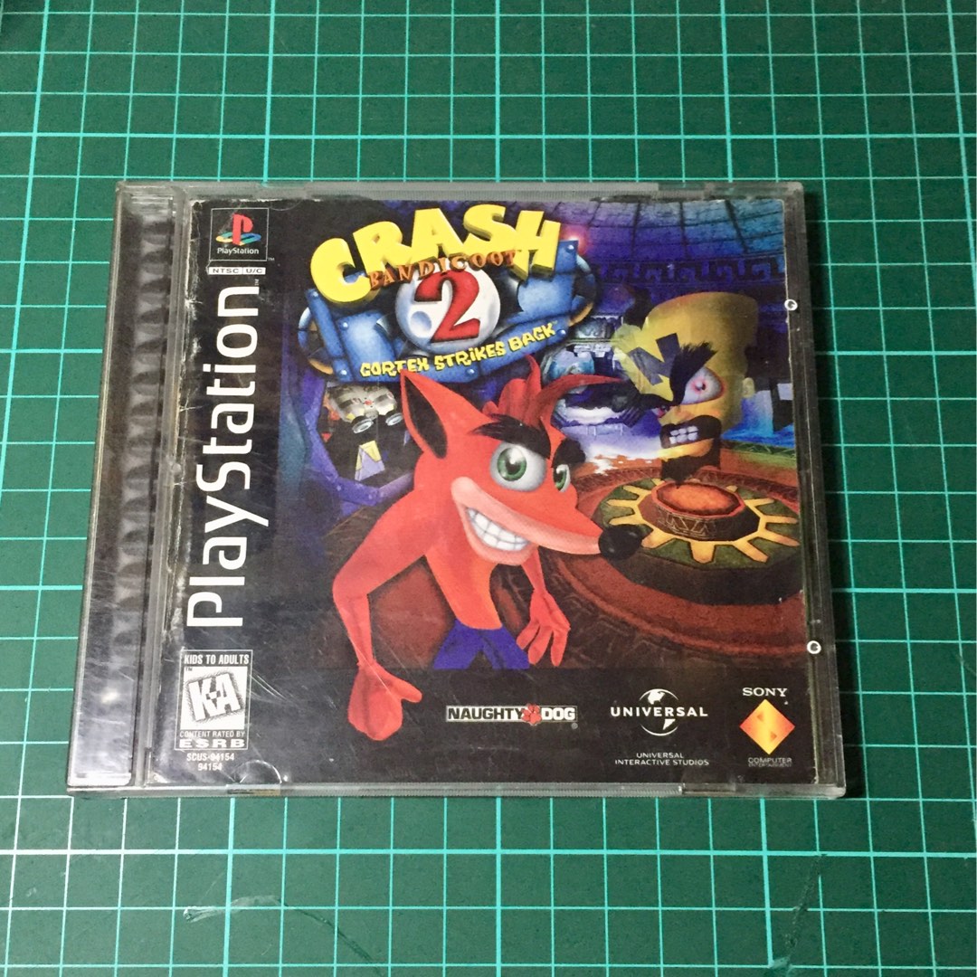 Crash Bandicoot 2 Cortex Strikes Back Original PS1 Game Vintage 1997 ...