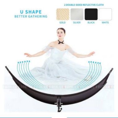 Curved reflector (eyelighter/ u-shaped reflector), Photography ...