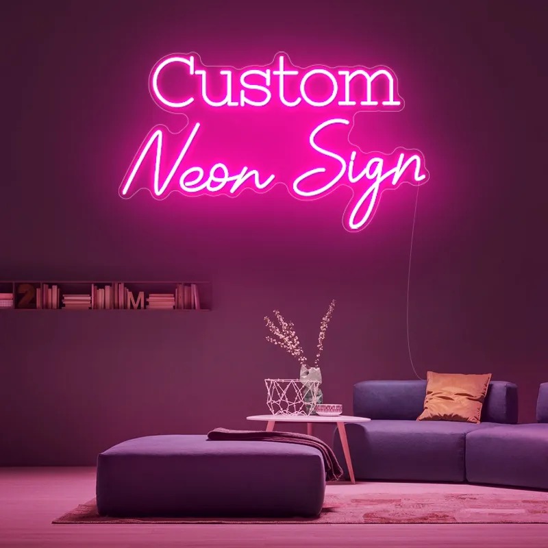 Custom Neon Signs Led Light Sign DIY Letters Extra Large Led Neon Wall ...