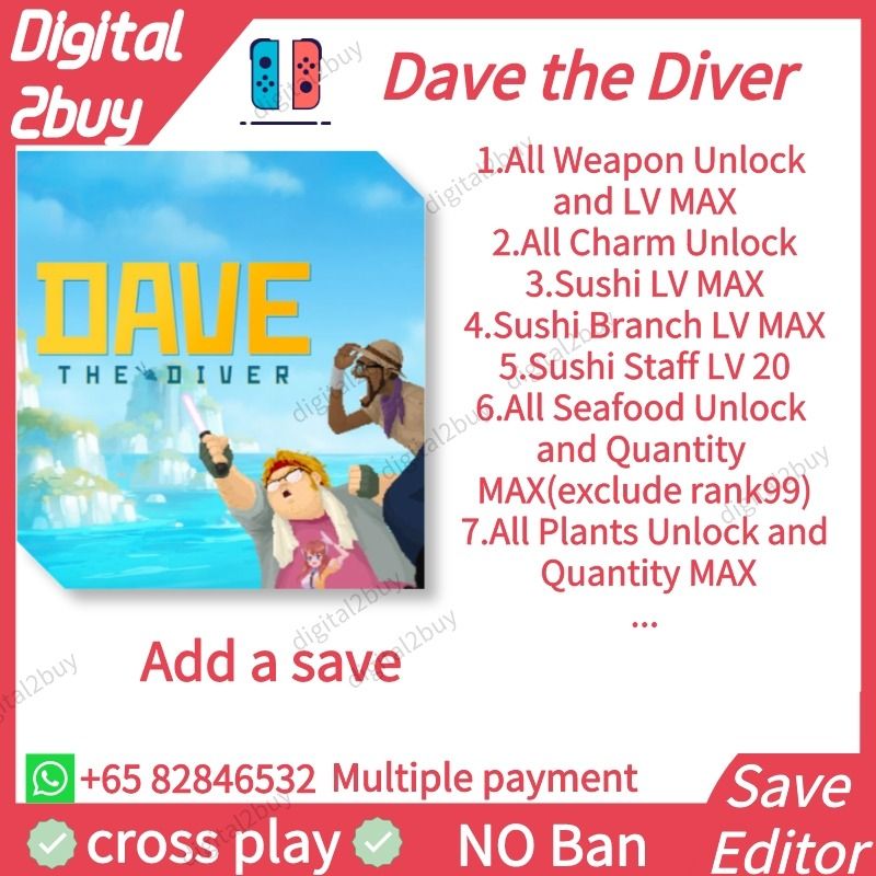 Dave the Diver Save Editor Dave the Diver Save Modding Dave the Diver ...