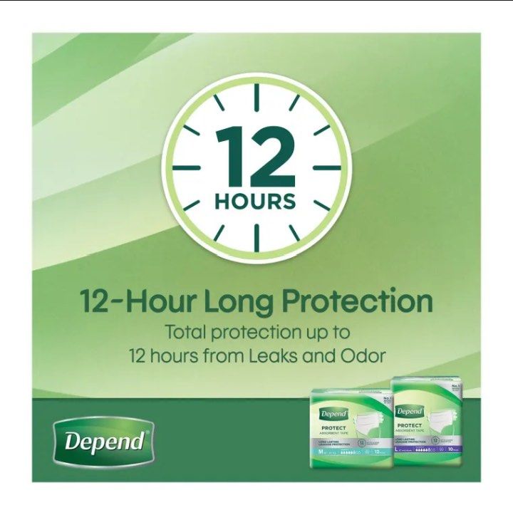 Depend Protect Tape Diapers for Adults (Carton), Babies & Kids, Bathing ...