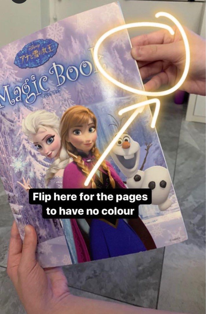 Disney Frozen Magic Book, Hobbies & Toys, Books & Magazines, Children's ...