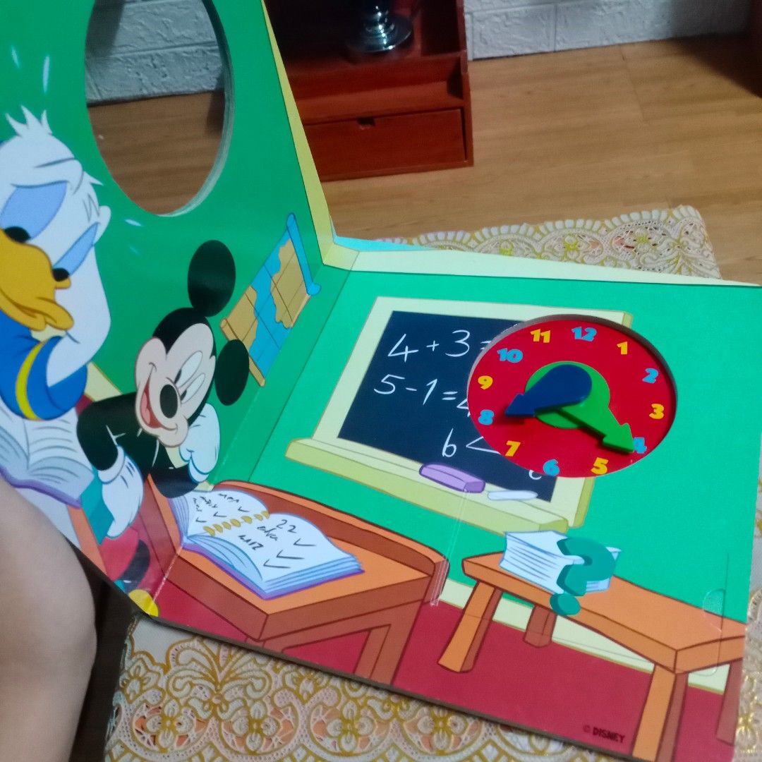 Disney Store Exclusive Mickey Mouse Clock Book, Hobbies & Toys, Books ...