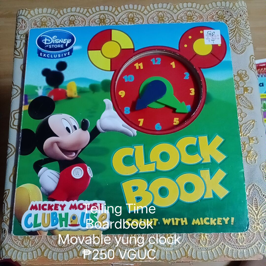 Disney Store Exclusive Mickey Mouse Clock Book, Hobbies & Toys, Books ...