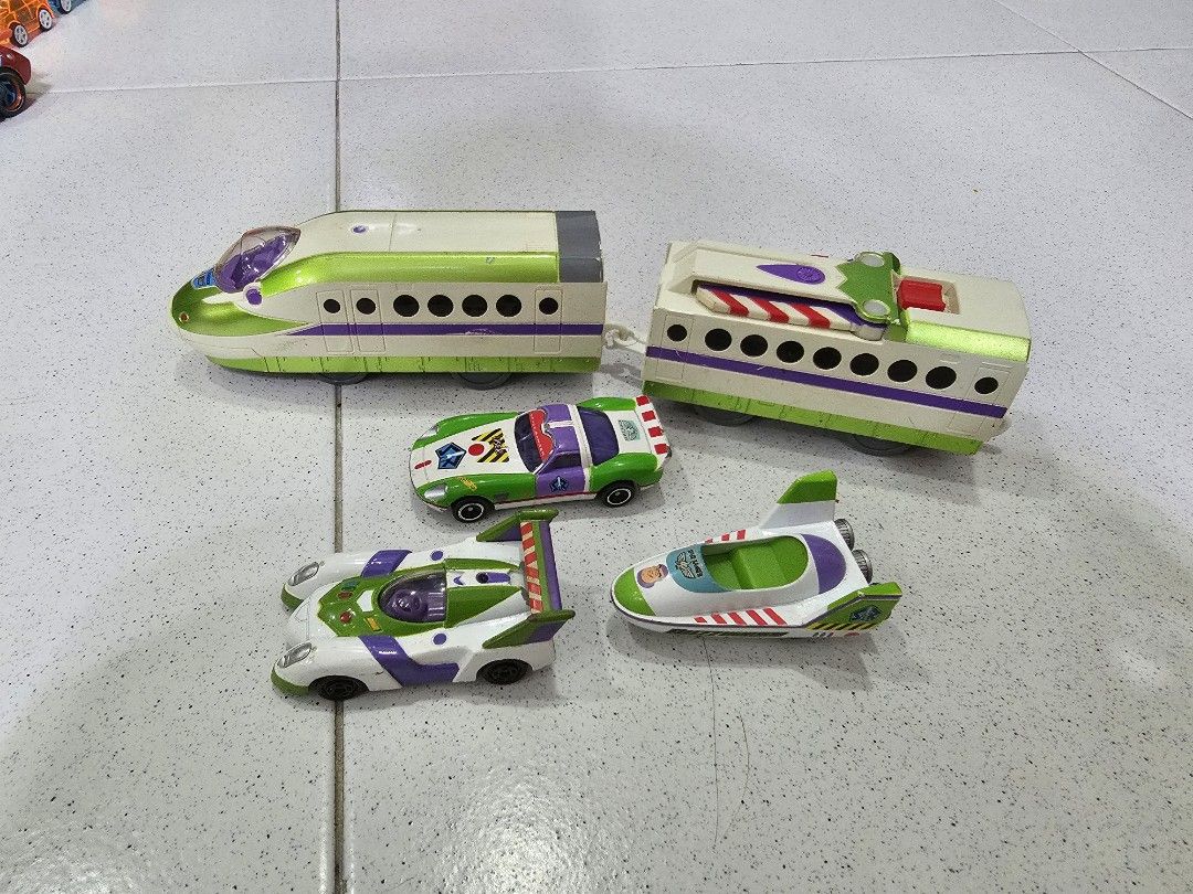 Disney Toy Story Buzz Lightyears car and train set original die cast ...