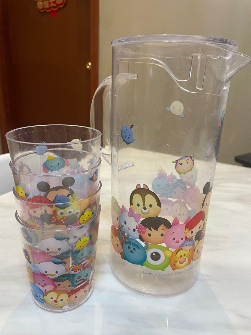 Disney/Pixar water flask and cups, Furniture & Home Living, Kitchenware ...