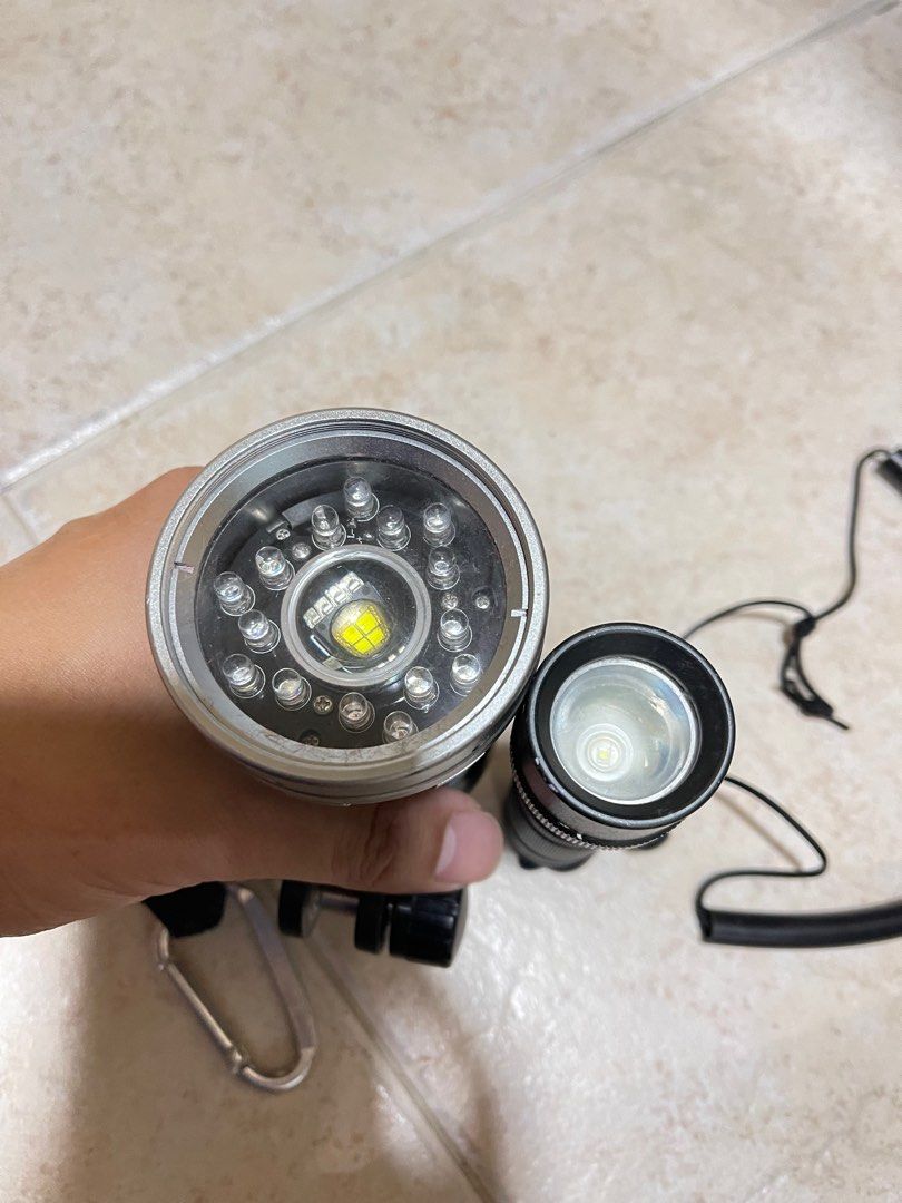 Diving torch and video torch, Sports Equipment, Sports & Games, Water ...