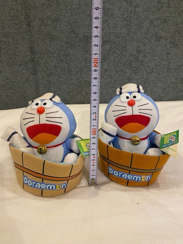 Doraemon bathing in a tub plush toy, Hobbies & Toys, Toys & Games on ...