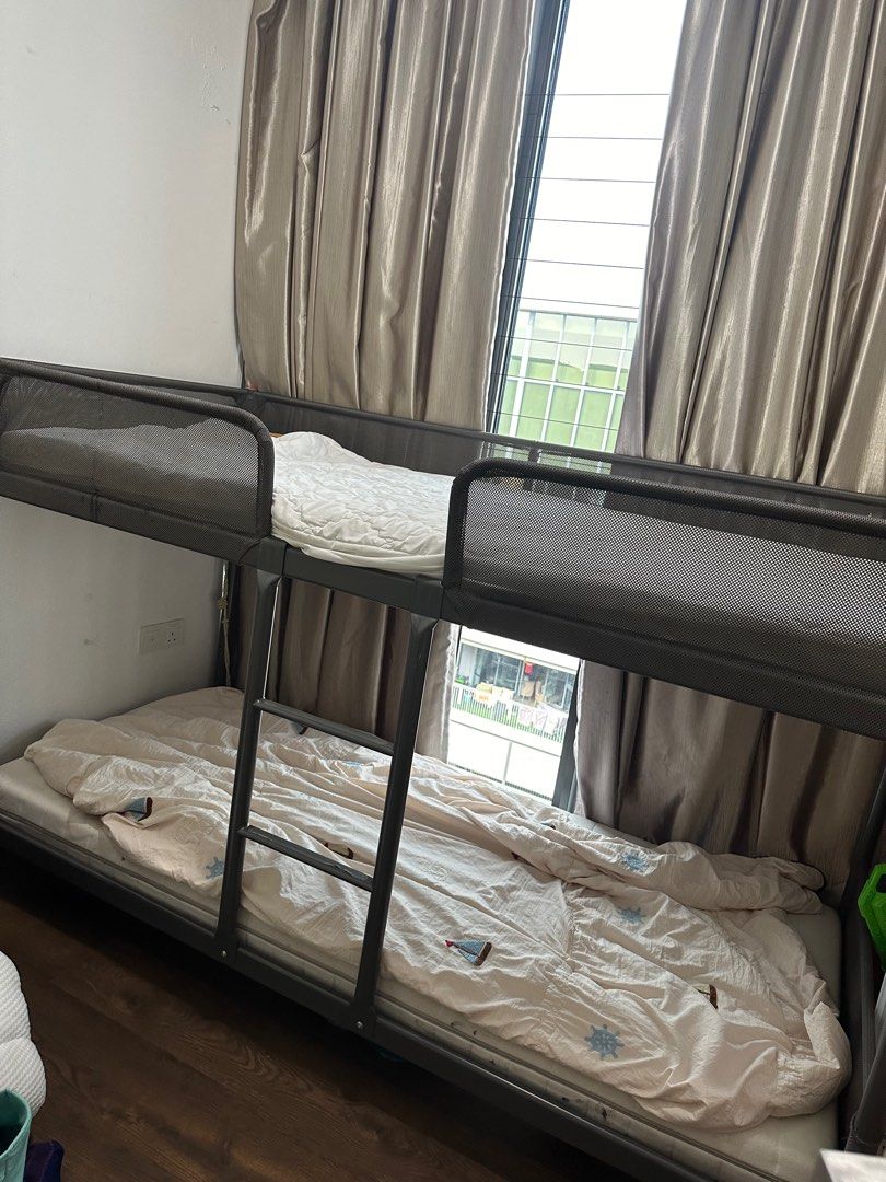 Double decker bed frame, Furniture & Home Living, Furniture, Bed Frames ...