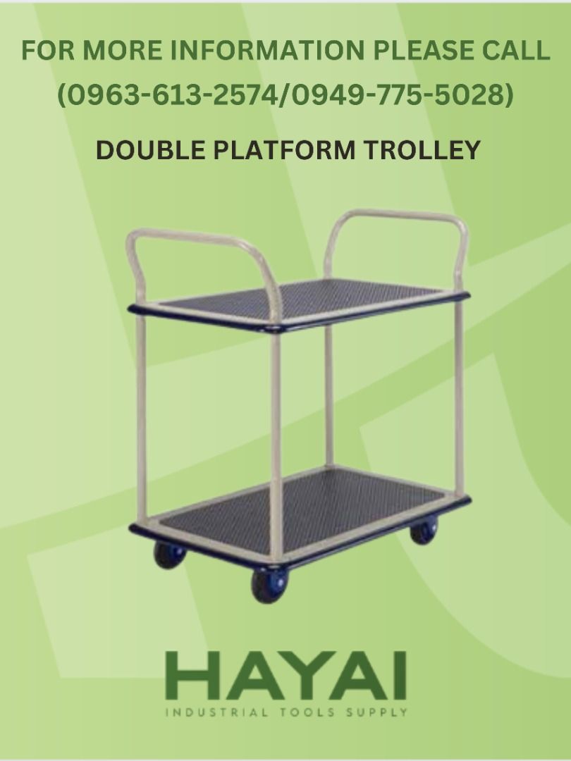 DOUBLE PLATFORM TROLLEY, Commercial & Industrial, Construction Tools ...
