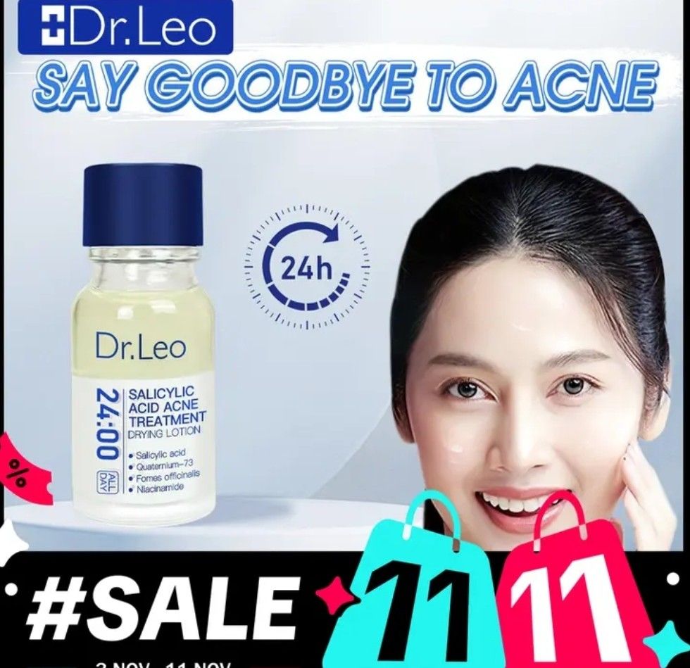 Dr. Leo Acne Net Acne Essence Salicylic Acid Anti-acne Serum Lighten ...