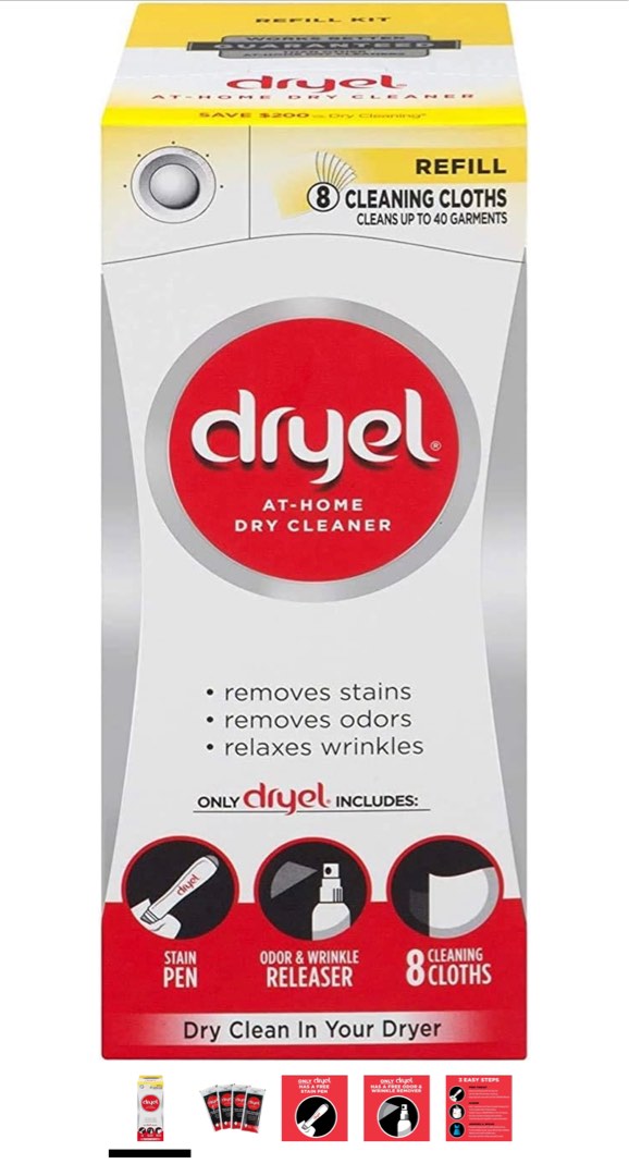 Dryel DIY dry cleaning kit, Furniture & Home Living, Cleaning ...