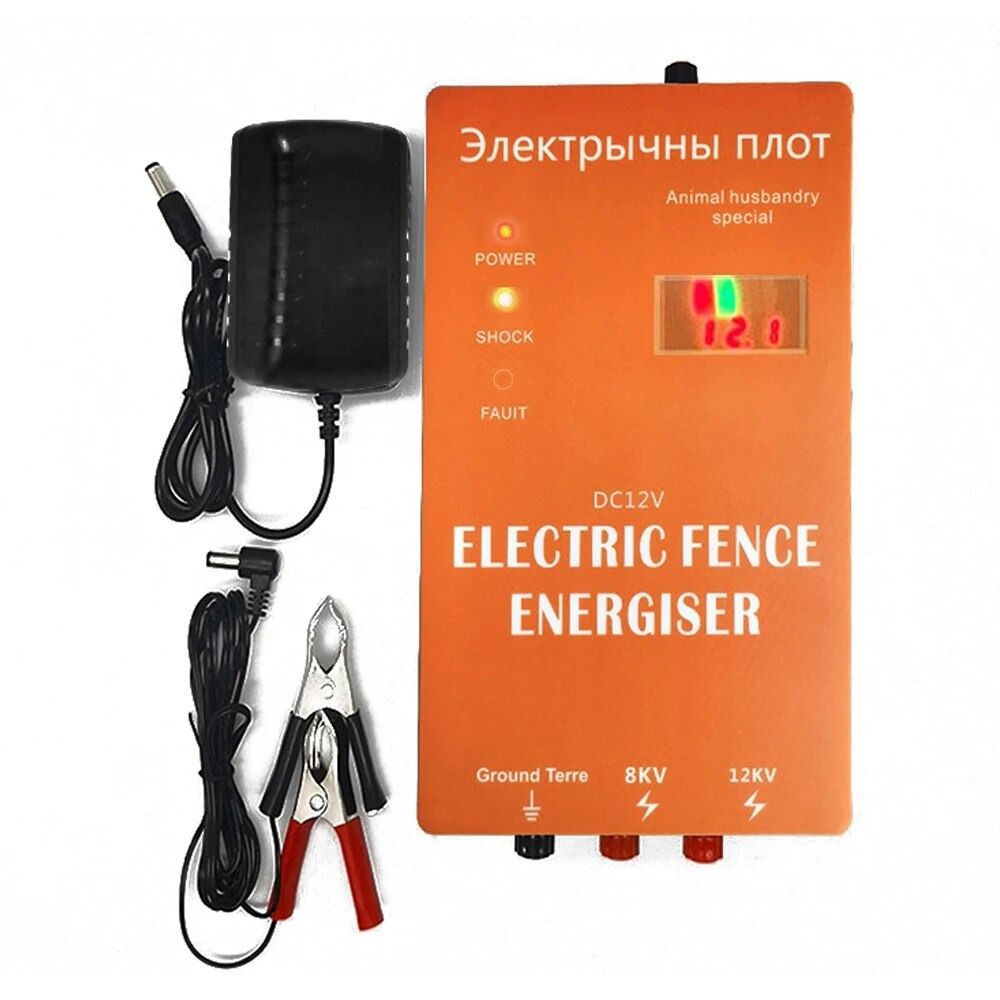 Electric Fence Energizer Charger Pulse Controller Animal Poultry Farm ...