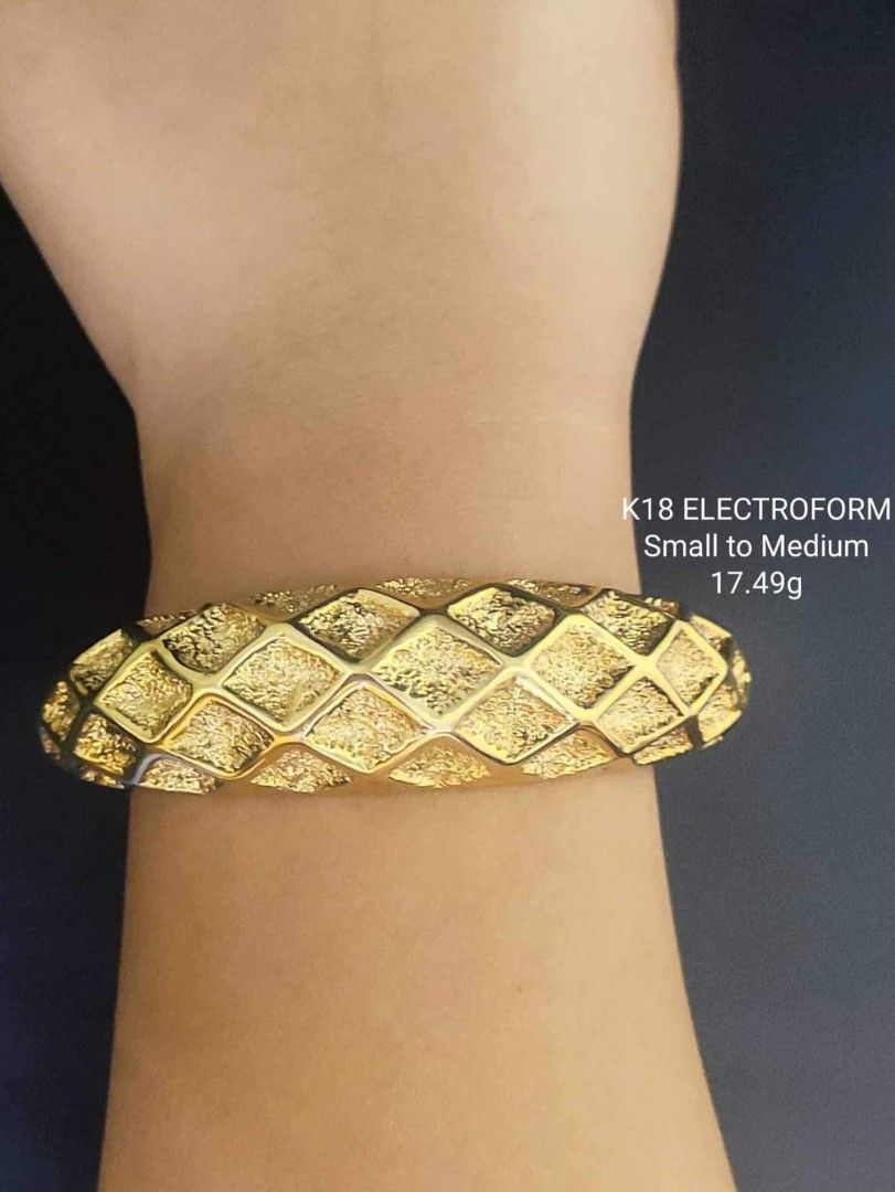 Electroform Bangles 18k gold, Women's Fashion, Jewelry & Organizers ...